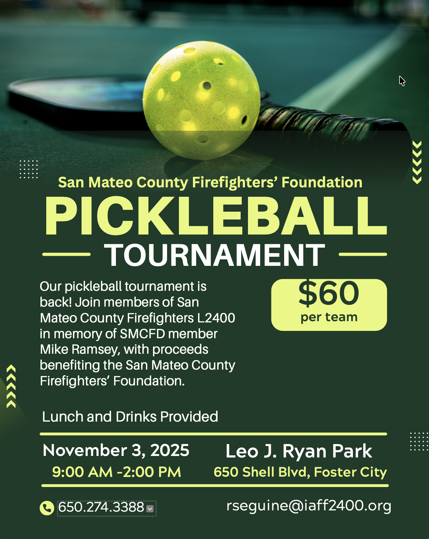 Pickleball – San Mateo County Firefighters Foundation